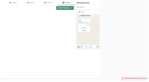 How To Resolve The Please Fill All Fields Error In Templates On Doubletick Doubletick Docs