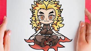 How To Draw Rengoku Step By Step Easy Demon Slayer Doovi