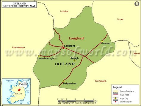 Longford County Ireland Map At Allyson Byerly Blog