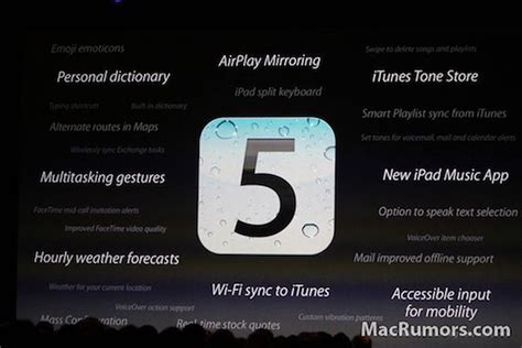 An Exhaustive List Of IOS 5 Features And Changes MacRumors