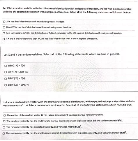 Solved Let X Be A Random Variable With The Chi Squared