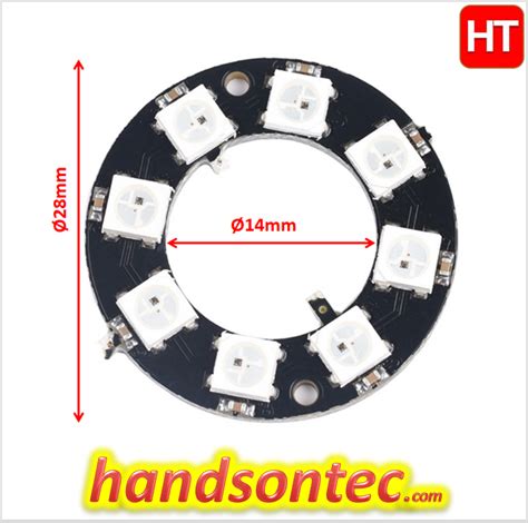 WS B Bit RGB Neopixel LED Ring HandsOn Tech