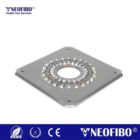 Fc Pc 24 Optical Fiber Cable Connector Grinding Fixture Connector Plate