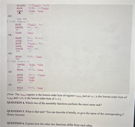 solved consider the following assembly function func