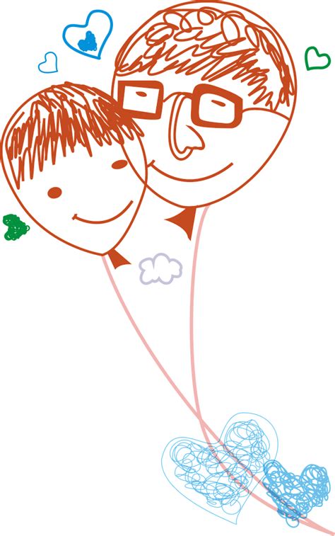 父子 父亲与儿子 男孩子 插画 卡通 手绘父亲 父爱 爸爸 感恩 插画 卡通PNG 素材 免抠 PNG素材 设计素材 PNG素材 设计