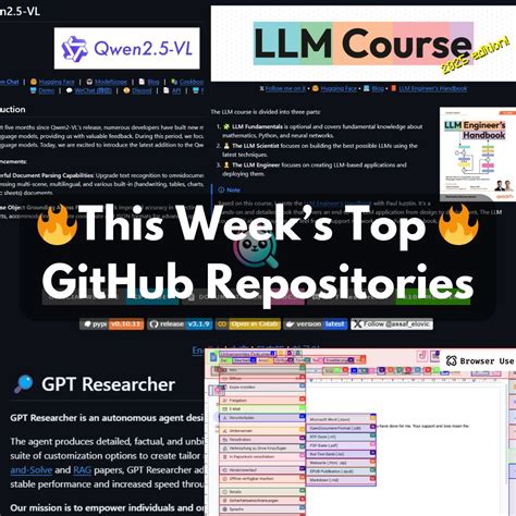 Top Github Repositories You Cant Miss This Week We Gathered Amazing Alphasignal