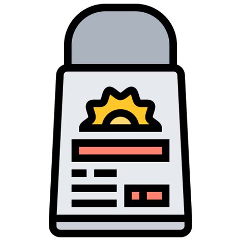 Sunscreen Meticulous Lineal Color Icon Sunscreen Meticulous Lineal Color Icon