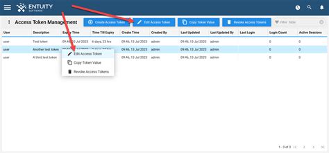 How Do I Create Edit Copy Or Revoke Access Tokens Entuity