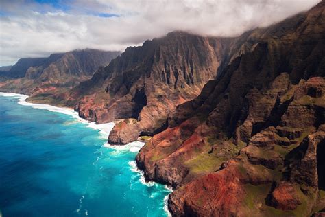 958343 Hawaii Shore Na Pali Coast Landscape Sea Coast Hills