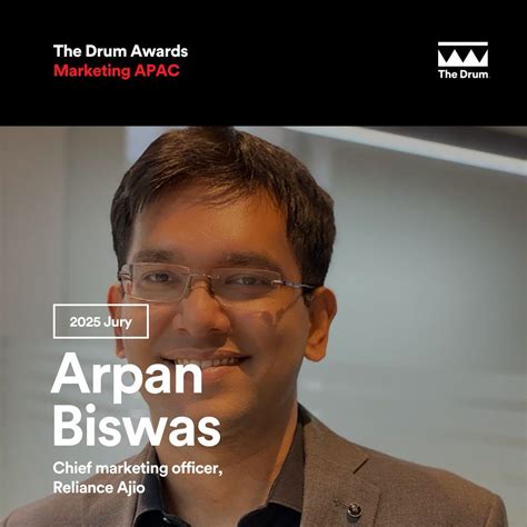 Thedrumawards Marketing Awards Arpan Biswas