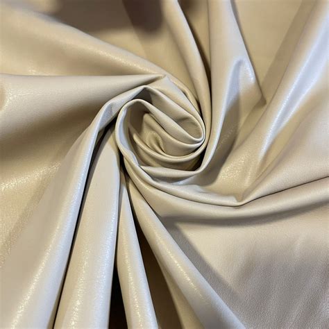 Nude Plain Leather Pvc Spandex Latex Stretch Dresscraft Fabric 58 By