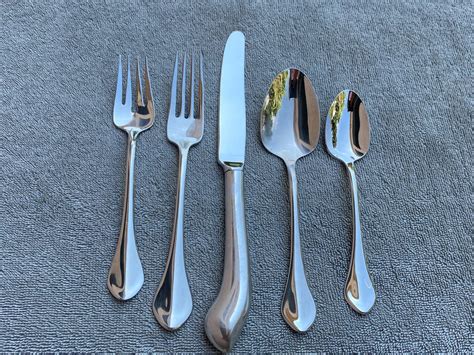 Oneida Capello Stainless Flatware One 5 Piece Place Setting Unused Etsy