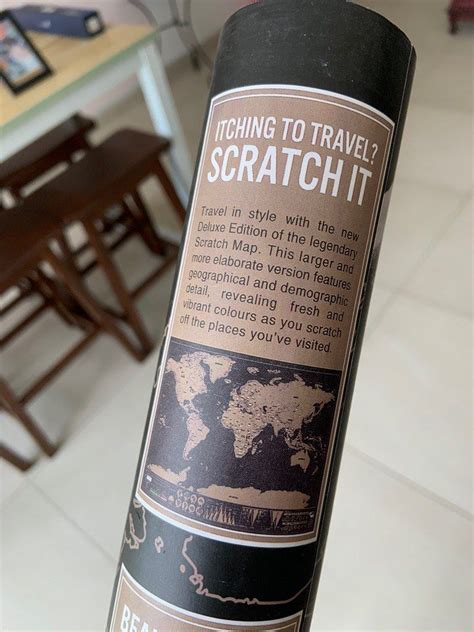 World Map Scratch Map Hobbies Toys Memorabilia Collectibles Stamps Prints On Carousell