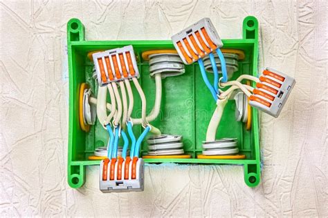 Terminal Connection Of Electrical Wires In Wiring Stock Image Image Of Port Connect