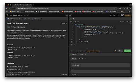 Leetcode Easy 605 Can Place Flowers Java
