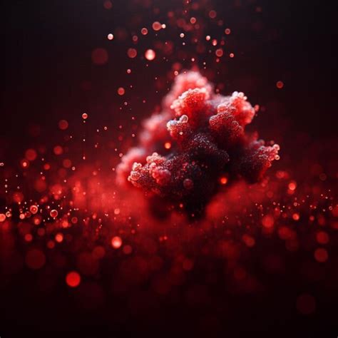 Glowing Fire Particles Premium Ai Generated Image