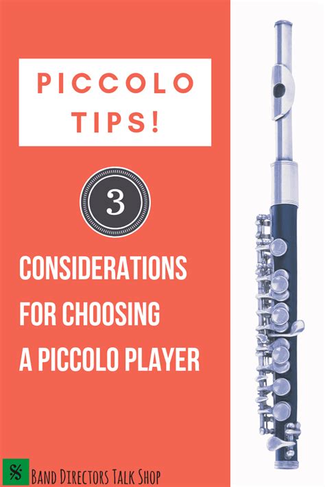 Piccolo Tips Three Considerations For Choosing A Piccolo Player Band