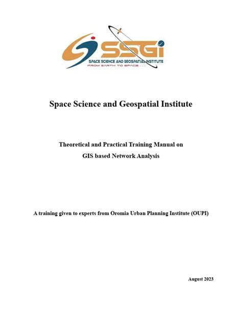 Gis Based Network Analysis Manual Pdf Geographic Information System Computer Network