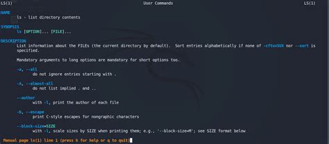 Kali Linux Commands