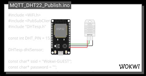 MQTT DHT22 Publish Ino Wokwi ESP32 STM32 Arduino Simulator