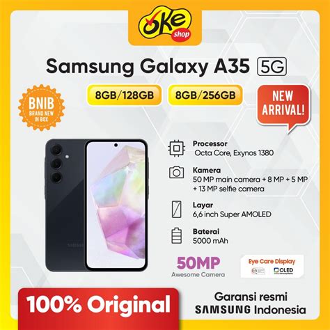 Jual Samsung Galaxy A35 5G Garansi Resmi Samsung Indonesia SEIN Shopee Indonesia