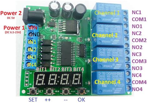 CE DC V CH Multifunction Cycle Delay Timer Relay Module Timing Loop Interlock Self