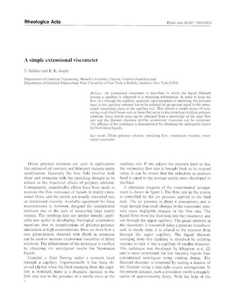 Pdf A Simple Extensional Viscometer Dokumen Tips