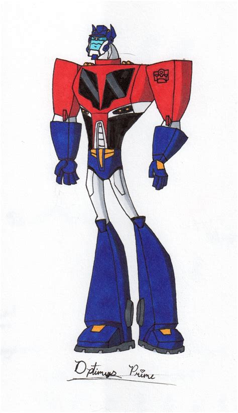 Optimus Prime Inspired By Transformers Animated Drawn By