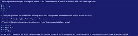 solved consider a grammar defined by the following rules