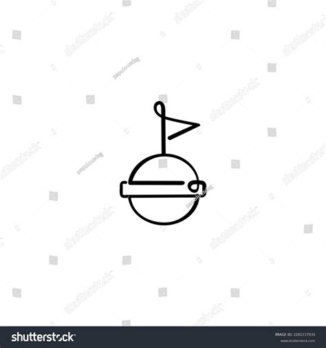 Diving Flag Line Style Icon Design Stock Vector Royalty Free