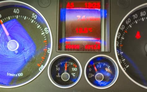 Cockpit Display And Steering Wheel In The Car Bremen Germany Editorial