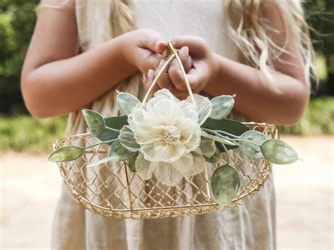 Rustic Flower Girl Baskets Diy