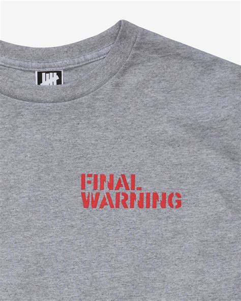 Uactp Final Warning L S Tee Undefeated Japan