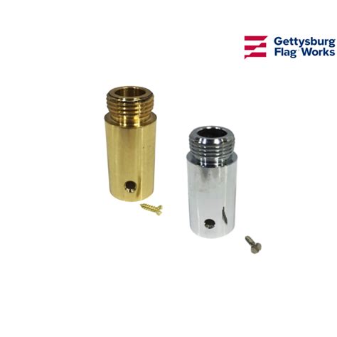 Replacement Flagpole Ferrule Silver Or Gold