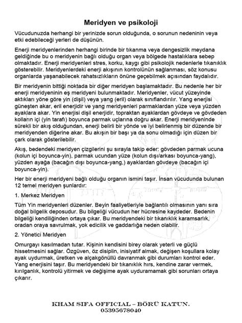 Meridyen Ve Psikoloji Pdf
