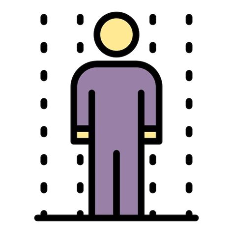 Premium Vector Man Biometric Scan Icon Outline Man Biometric Scan
