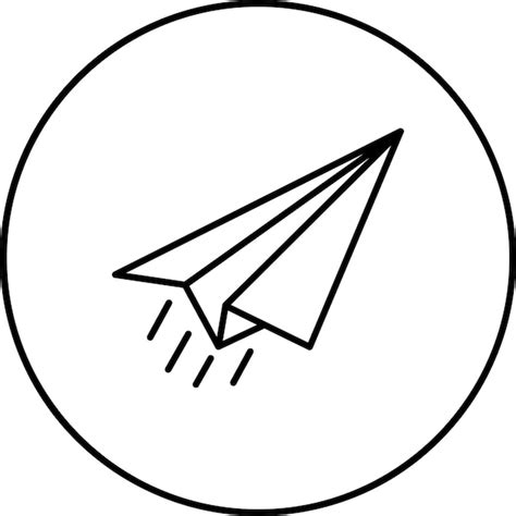 종이 비행기 아이콘 프리미엄 벡터