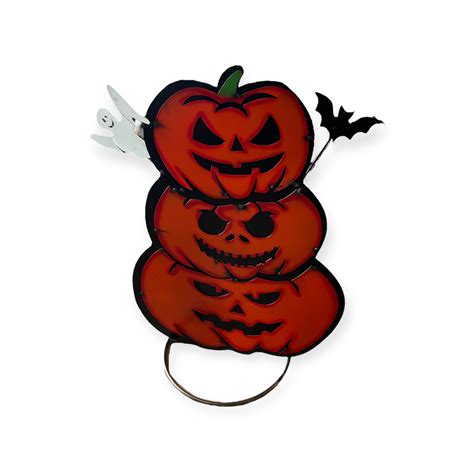 Pumpkin With Ghost And Bat Los Chiles Imports