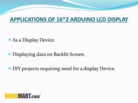 arduino uno lcd display 16x2 pptx