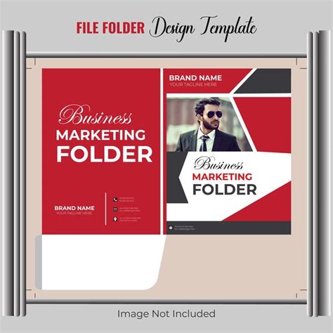 Premium Vector Corporate File Folder Template For Corporate Office Design Folder Design Cover