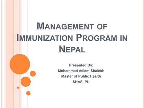 National Immunization Program Of Nepal From Posdcorb Perspectives Pptx