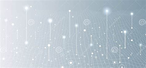 Big Data Background Social Network Concept With Connected Lines And Dots Stock Vector