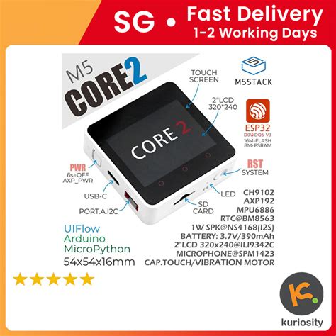 M5Stack Core2 ESP32 IoT Development Kit Lazada Singapore
