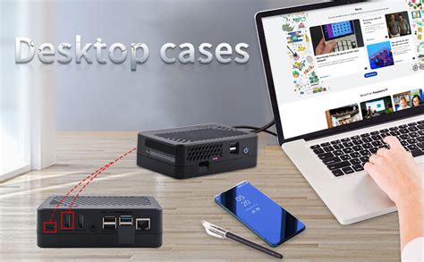 Deskpi Lite M2 Case With M2 Sata Ssd Expansion Board For Raspberry P