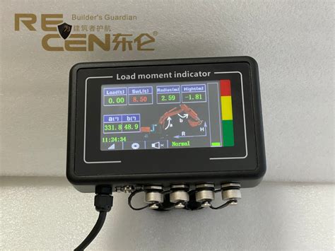 excavator overload protection system load moment indicator for chain