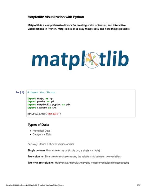 Matplotlib Matplotlib Makes Easy Things Easy And Hard Things Possible