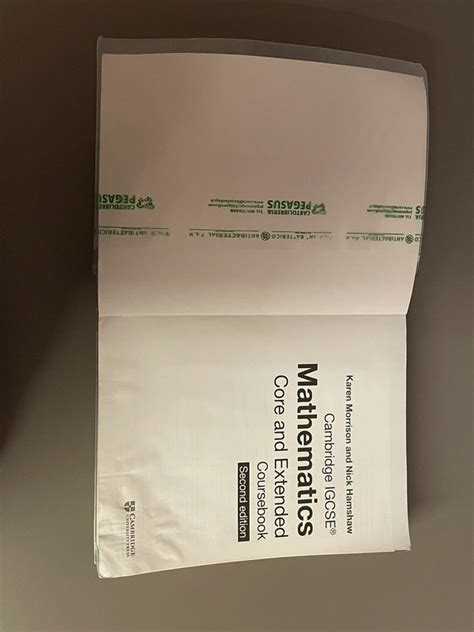 Mathematics Core And Extended Coursebook Second Edition Vinted