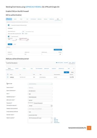 Sophos XG FIREWALL SSL VPN Configuration PDF
