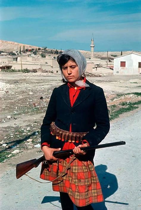 A Years Old Pregnant Turkish Cypriot Girl With A Gun To Avenge The Kidnapping Of Her Husband