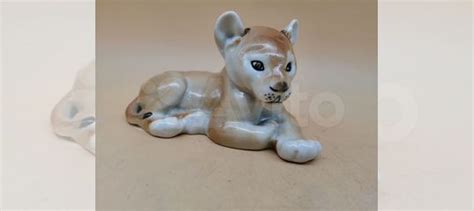 Фарфоровая статуэтка лфз СССР львенок Mau купить в Санкт Петербурге с доставкой Хобби и